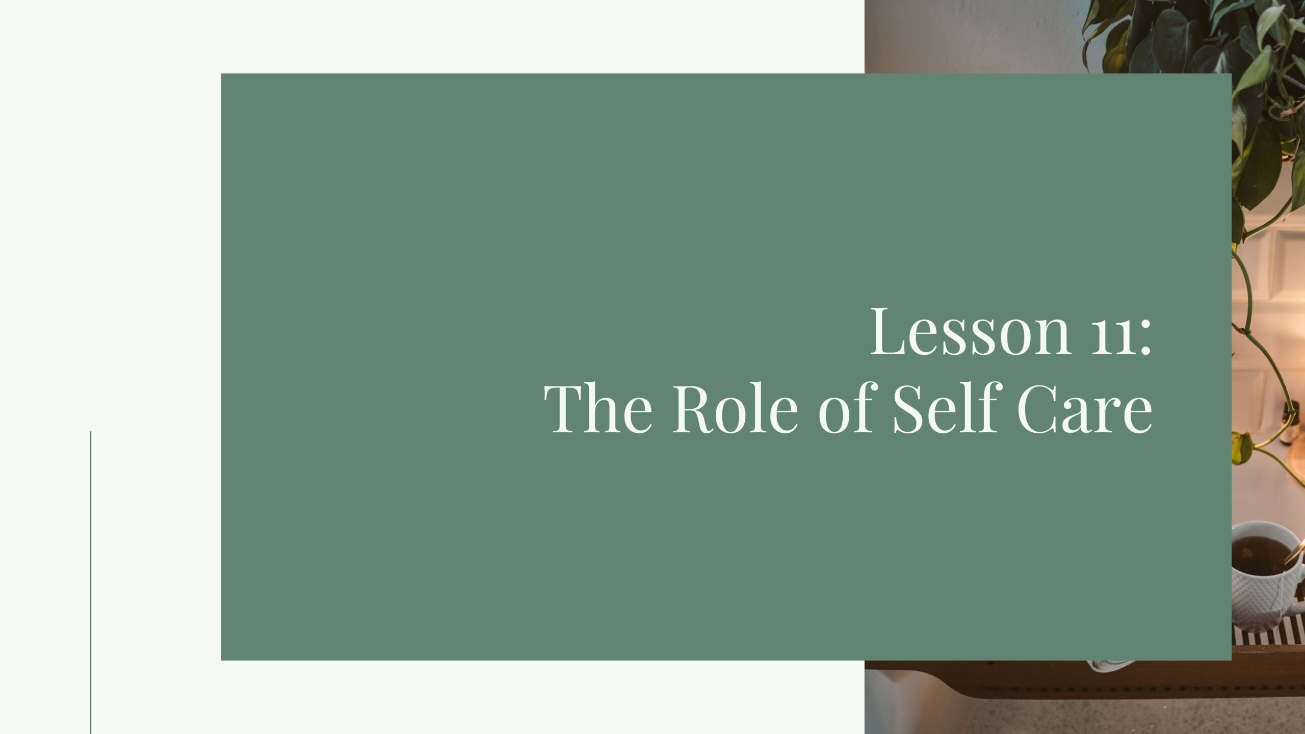 Lesson 11: The Role of Self Care | Libraries Learn